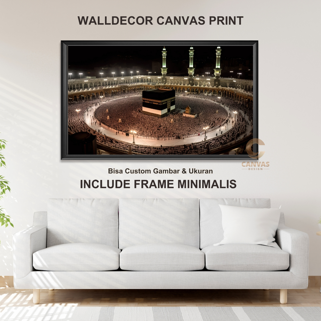 HIASAN DINDING Islamic Wall Decor Wall Decoration Grand Mosque Kaaba ...