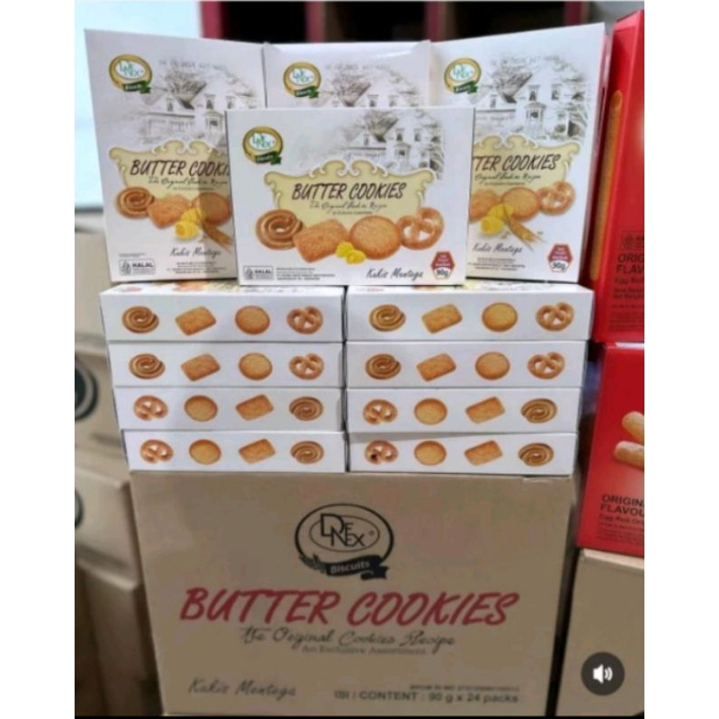 Denex Butter Cookies CARTON CONTENTS 24 PACKS - Cardboard Denex/Denex ...