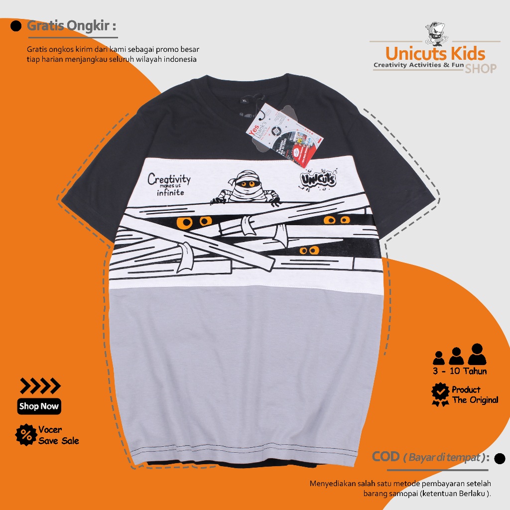 Girls' T-SHIRTS AND BOYS' T-SHIRTS MUMMY GRADATION BLACK / UNICUTS ...