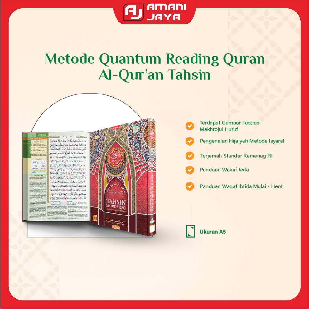 Al-Quran Learning Tahsin Super Easy QRQ Quantum Reading Quran Method Medium A5 Size | Shopee ...