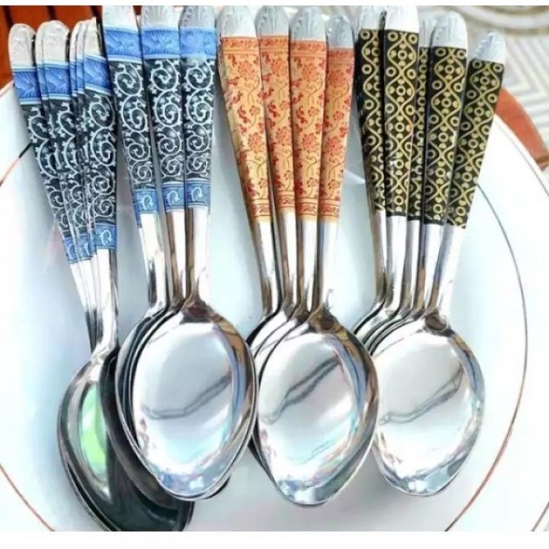 Pekanbaru On October 7th 2024 - 1 Dozen Stainless Batik Spoons - Thick ...