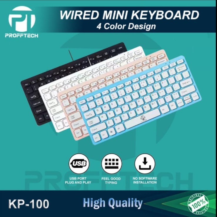 Profftech KP-100 Mini USB Keyboard/USB Mini Keyboard | Shopee Philippines
