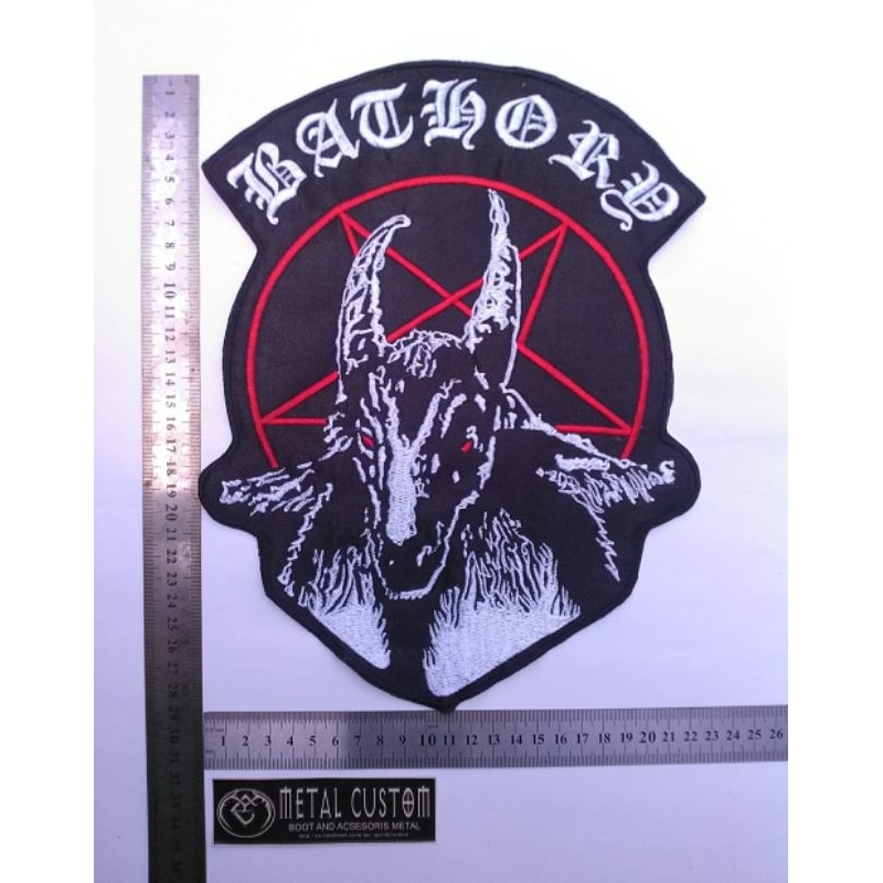 Bathory Goat Backpatch / Embroidered Band / Large Embroidery Band / Patch Band / Large ...