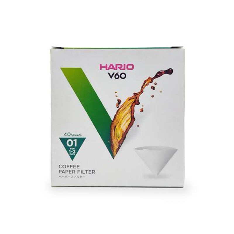 Hario V60 Filter Paper Coffee Filter Paper VCF-01-40-W | Shopee Philippines