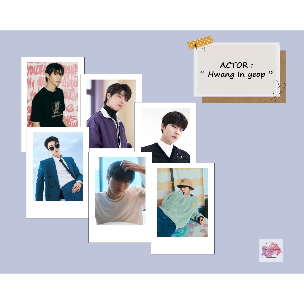 Hwang IN YEOP - K-ACTOR Pattern PHOTOCARD 5pcs | Shopee Philippines