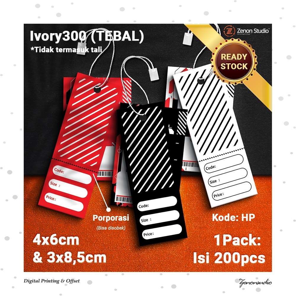 [200pcs] Hang Tags Plain Hangtag Clothes Labels for Women's/Men's ...