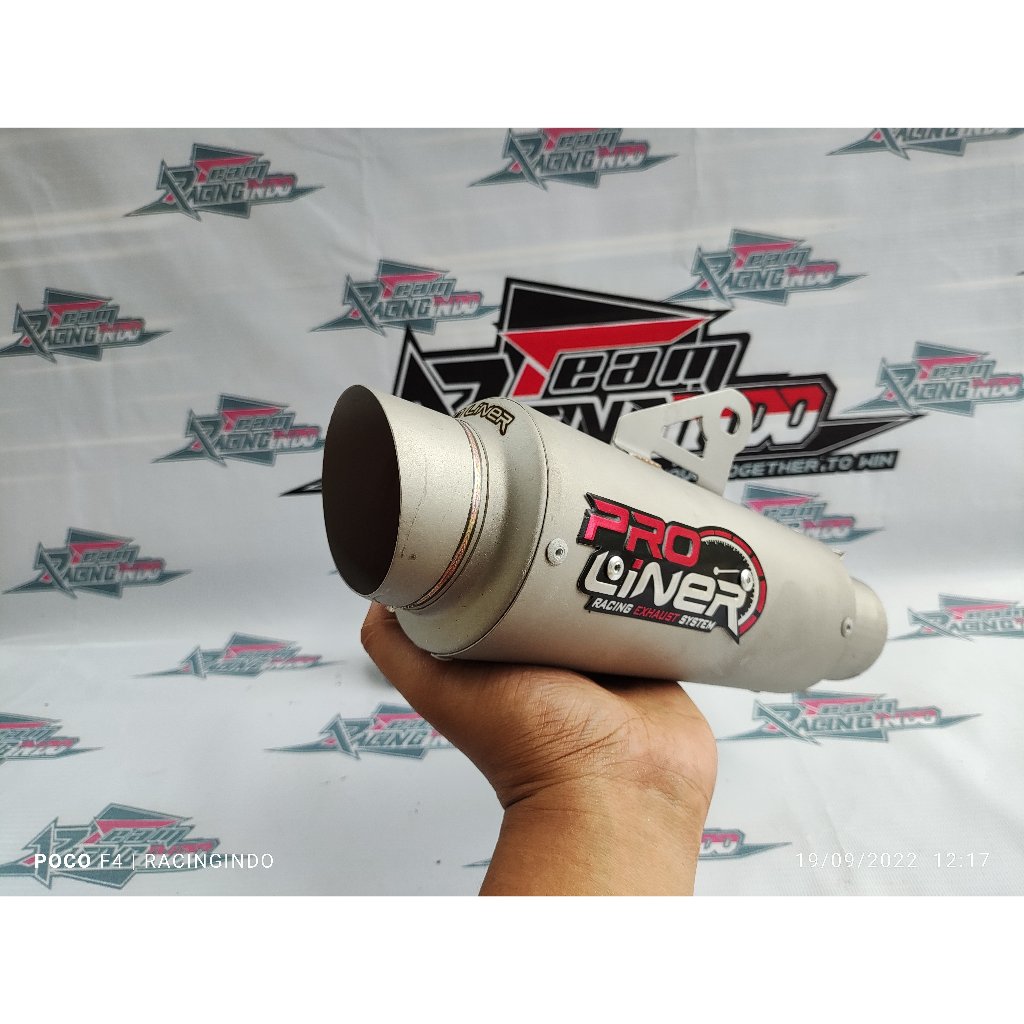 Proliner racing exhaust slinser only inlet 51 mm vixion satria gsx nmax ...
