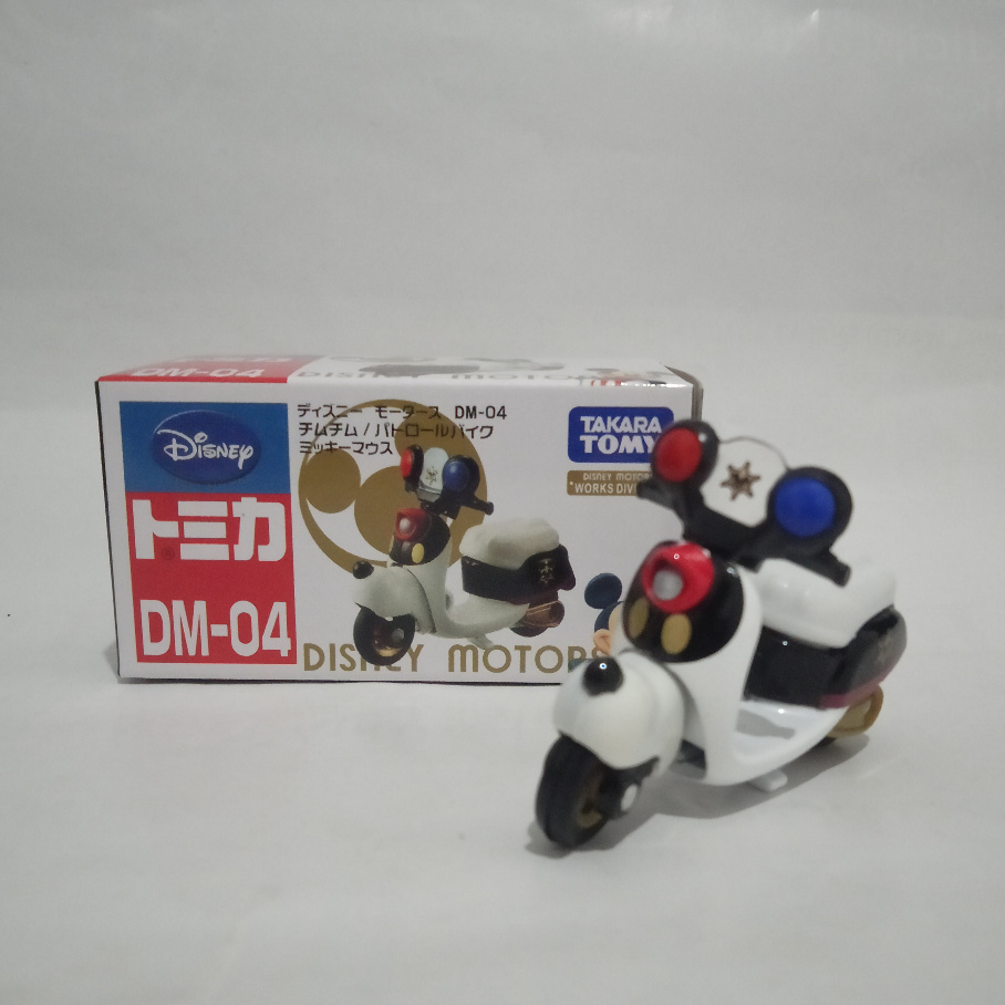 Tomica Disney Motors DM-04 Mickey mouse chim chim patrol bike Takara Tomy Diecast Motor | Shopee ...
