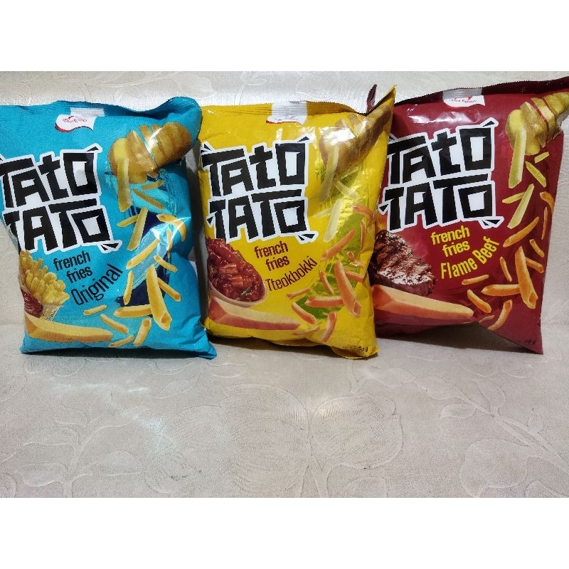 TATO TATO DUA KELINCI 60 GRAM / TATO FRENCH FRIES / TATO POTATO CHIPS ...