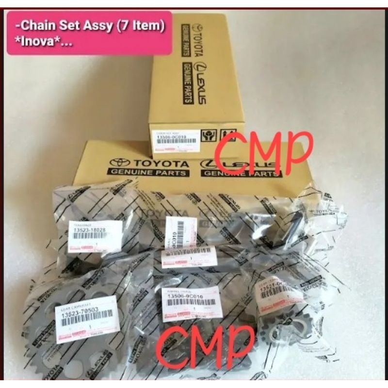 CHAIN SET ASSY COMPLETE TIMING CHAIN SET TOYOTA INOVA INNOVA HILUX ...