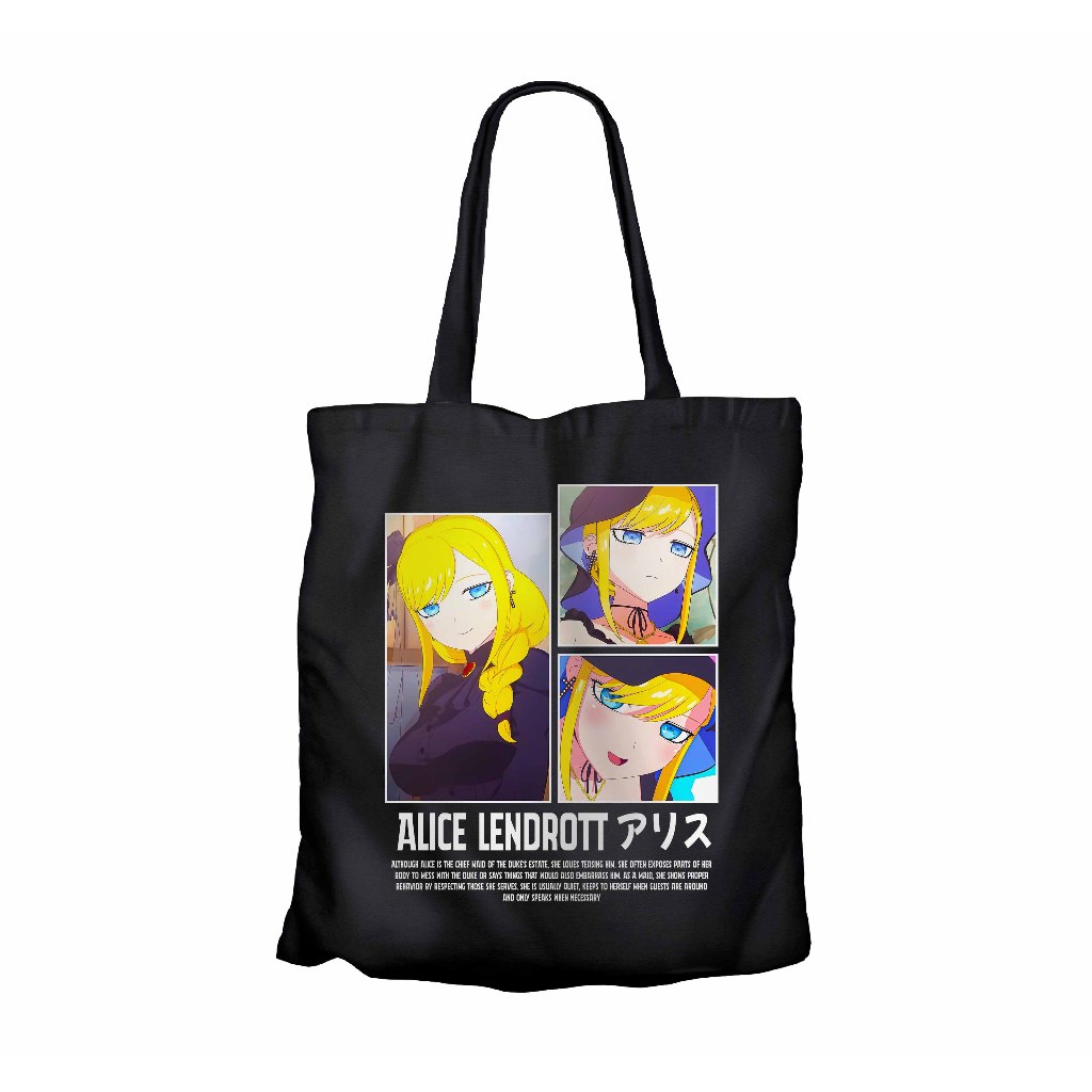 Alice LENDROTT anime infinite Tote bag - SHINIGAMI BOCCHAN TO KURO MAID ...