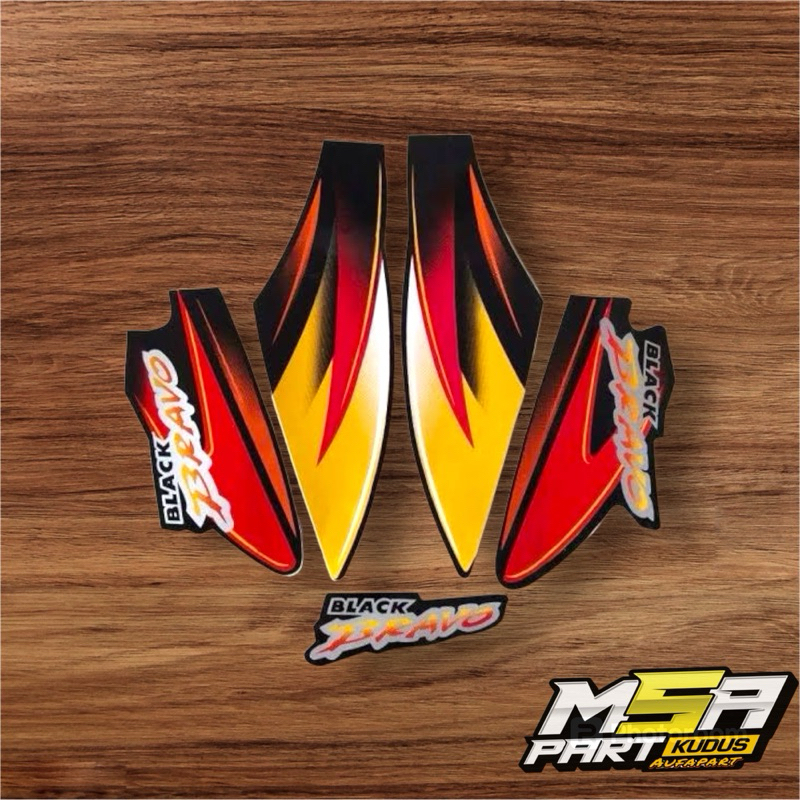 HITAM MERAH Stripping strip stickers body polet trim stickers Suzuki ...