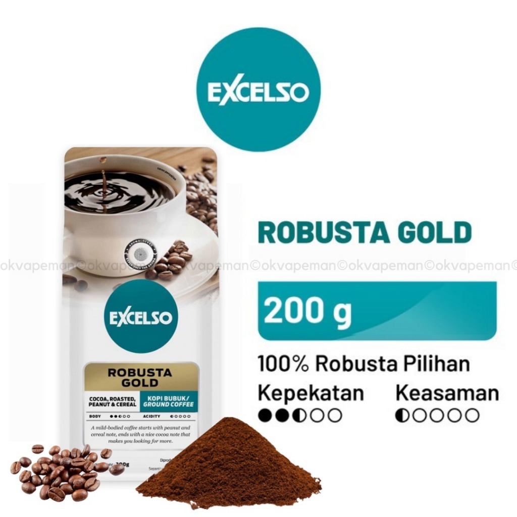 Excelso Gold Robusta Coffee 200G | Shopee Philippines