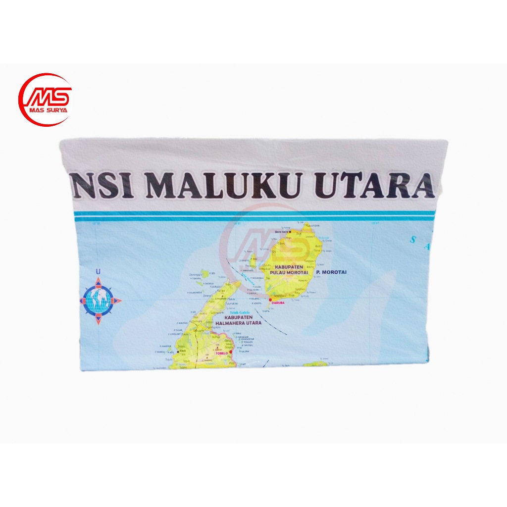 Folding Map of North Maluku Province | Shopee Philippines