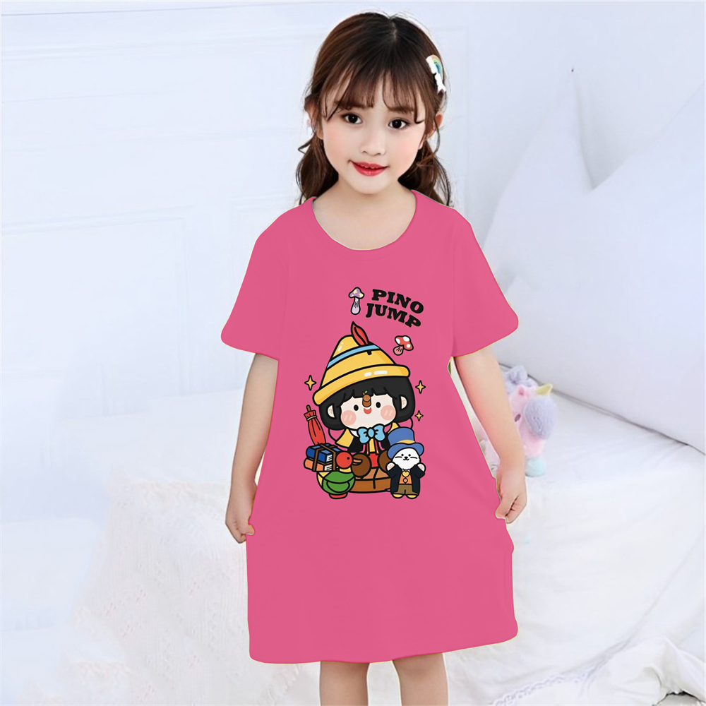 Lexander Negligee for Girls 1 to 10 Years Old Girl's Dress with Pino ...