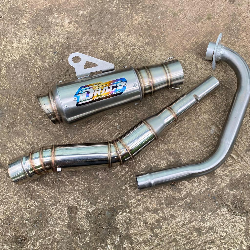Original DRACO Stainless full set racing exhaust for vixion r15 cb150 ...