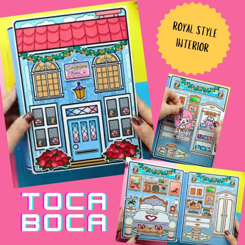 Royal STYLE INTERIOR TOCA BOCA PAPER DOLL BOOK VIRAL TOYS | Shopee ...