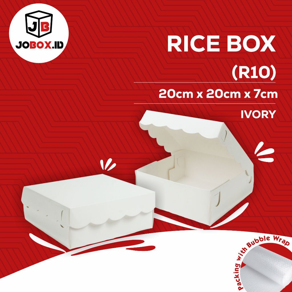 Rice Box Rice Box R10 20 x 20 Material Ivory Food grade / Food ...