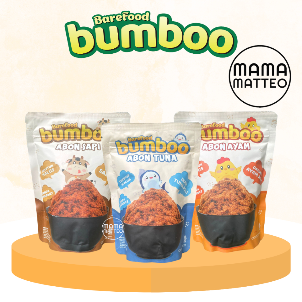 Barefood BUMBOO Chicken Beef Shredded 90gr Tuna 75gr / Shredded MPASI ...