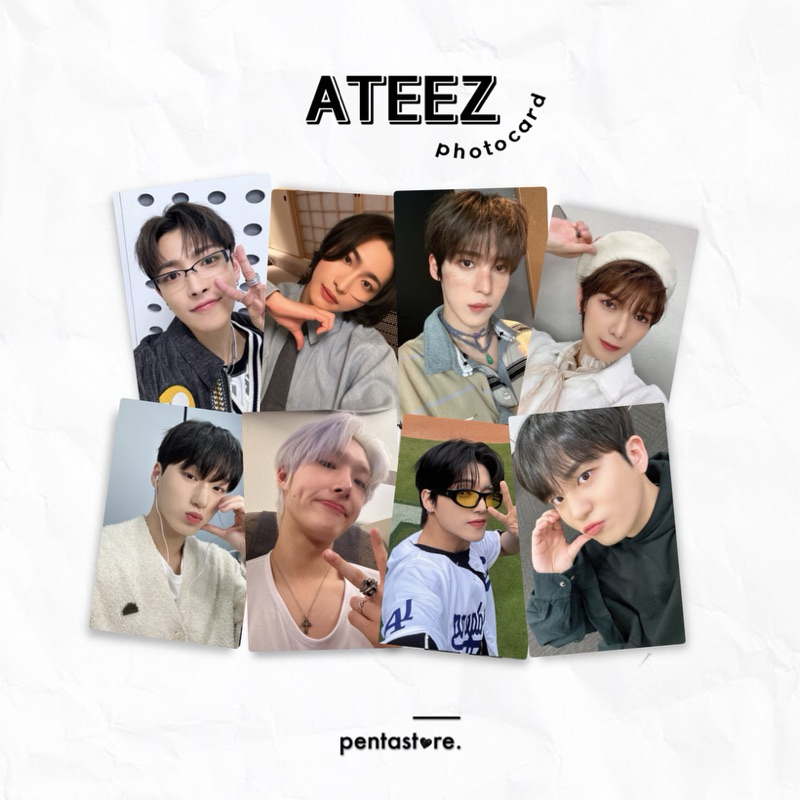 Ateez Selca Photocard Hongjoong Seonghwa Yunho Yeosang San Mingi ...