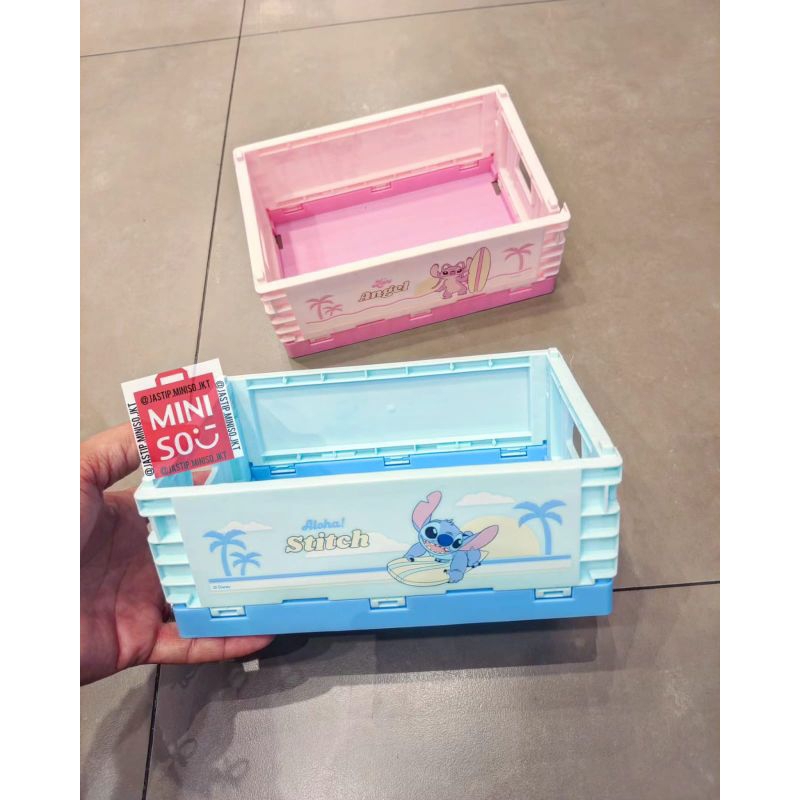 Miniso Foldable Storage DISNEY STITCH Collection (21x14x8cm) ANGEL ...