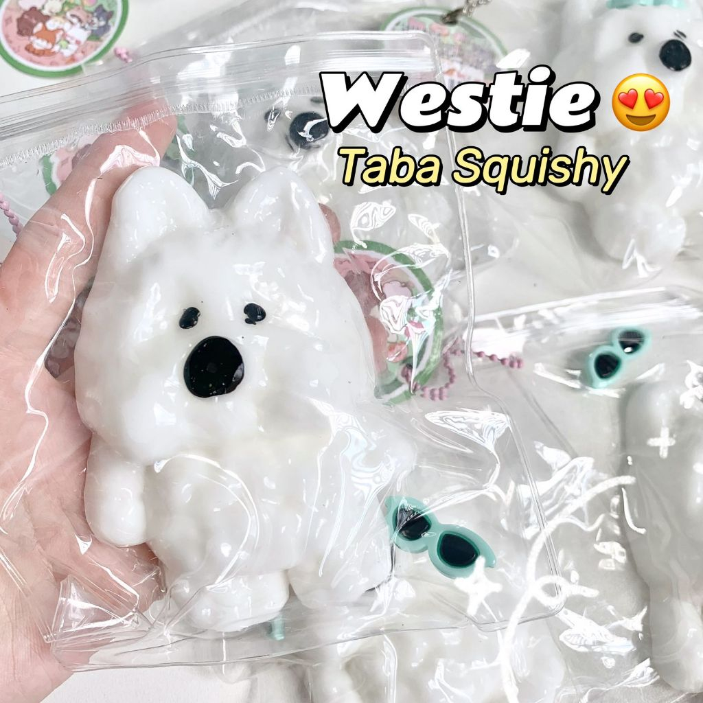 [HARU] Westie Taba Squishy Series Squeezy Fun Toys stress Relief Toy ...