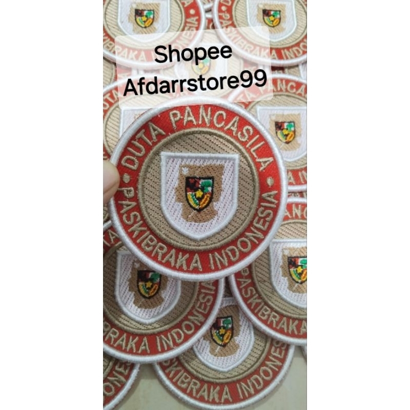 DUTA PANCASILA EMBROIDERED LOGO 3D PASKIBRAKA INDONESIA DPPI | Shopee ...