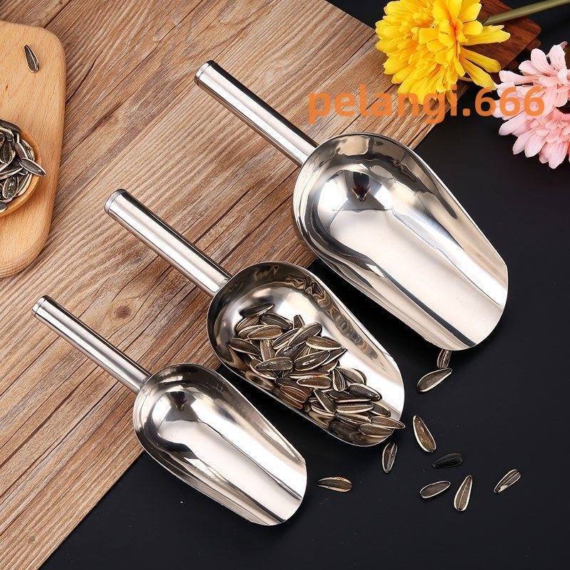 8,9,10,11 inch Thick Stainless Ice Cube Scoop/Ice Shovel/Flour Scoop ...