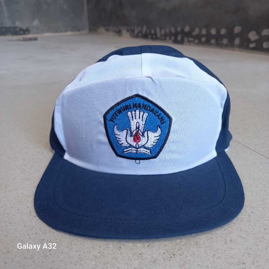 Blue Embroidered 20 Pieces Junior High School Uniform Hat | Shopee ...