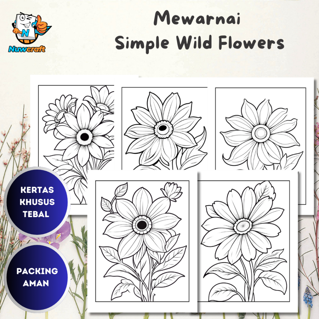 Nuwcraft COLORING PAPER / COLORING / DRAWING PAPER / COLORING Simple ...