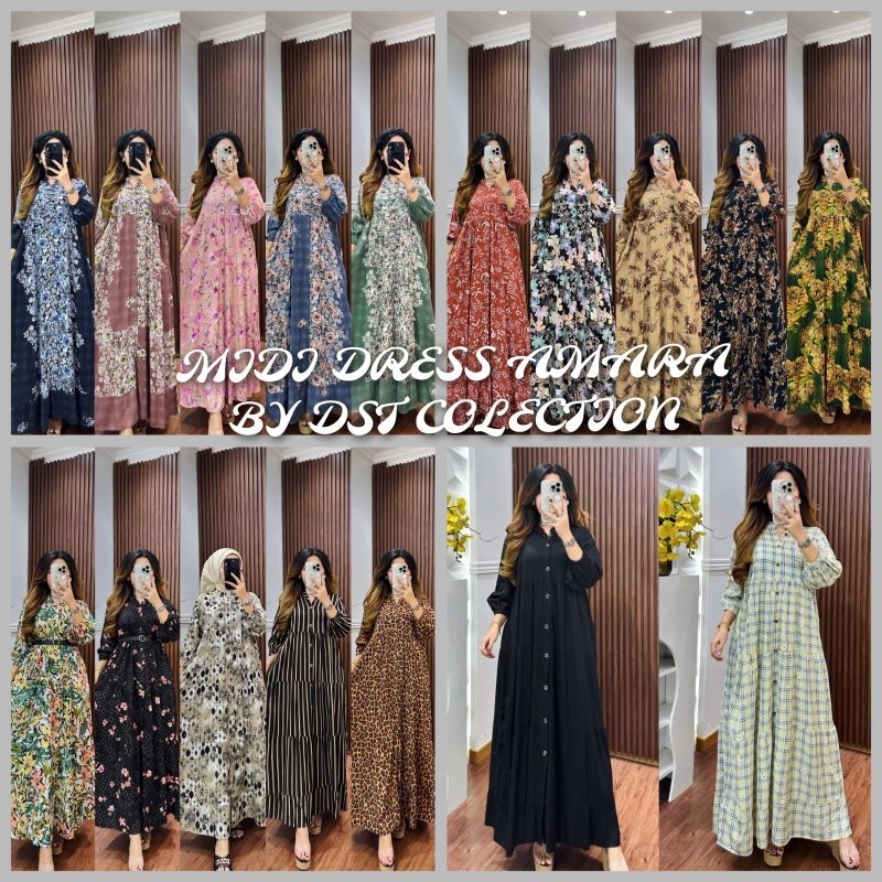 Amara MIDI DRESS BY DST COLECTION/ | Shopee Philippines
