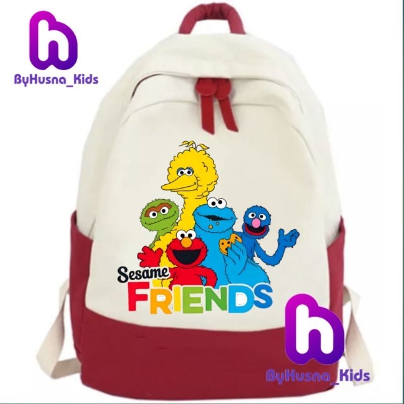 Sesame STREET CHARACTER CHILDREN'S BACKPACK ELMO BACPACK FOR ...