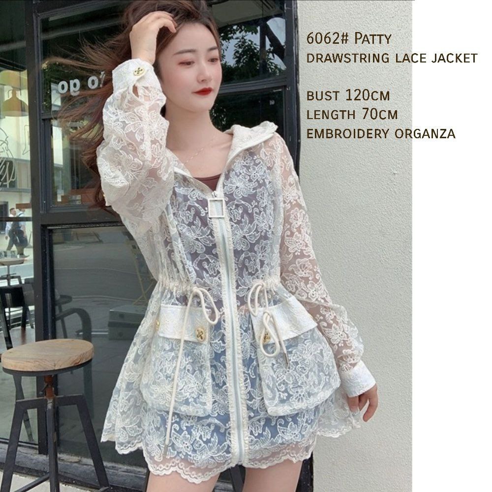 BOO - 6062 Patty Drawstring Lace Jacket | Shopee Philippines
