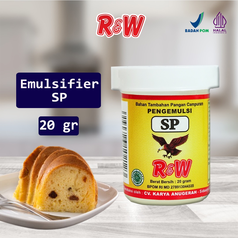 Emulsifier SP Rajawali Bread Cake Expander Softener R&W RW 20 gr ...