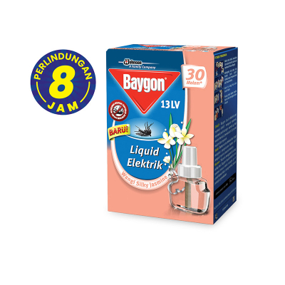 Baygon Silky Jasmine Electric Liquid Mosquito Repellent Refill 33 ML ...