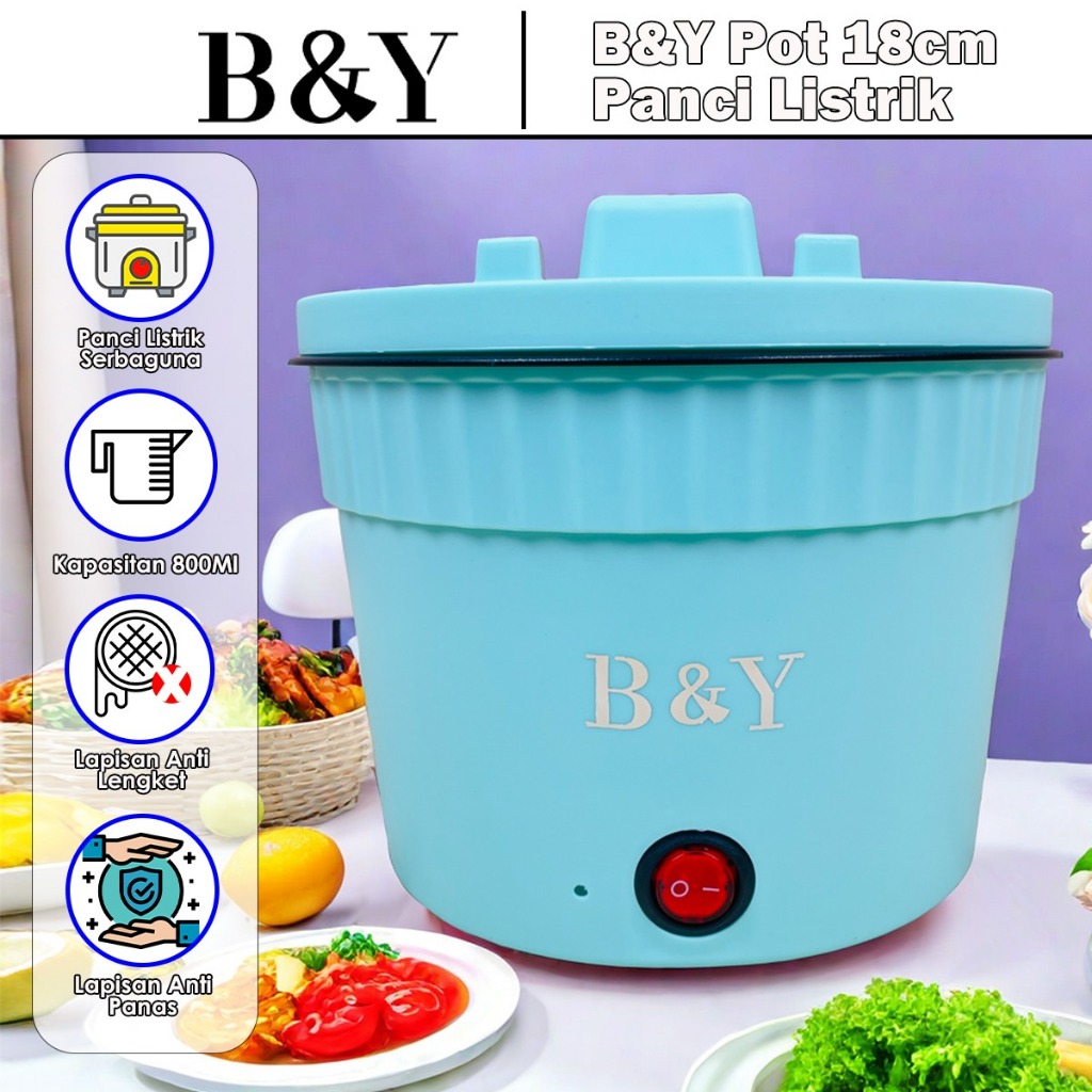 18CM Electric Pot / Electric Cooking Pot / Multifunctional Non-Stick ...