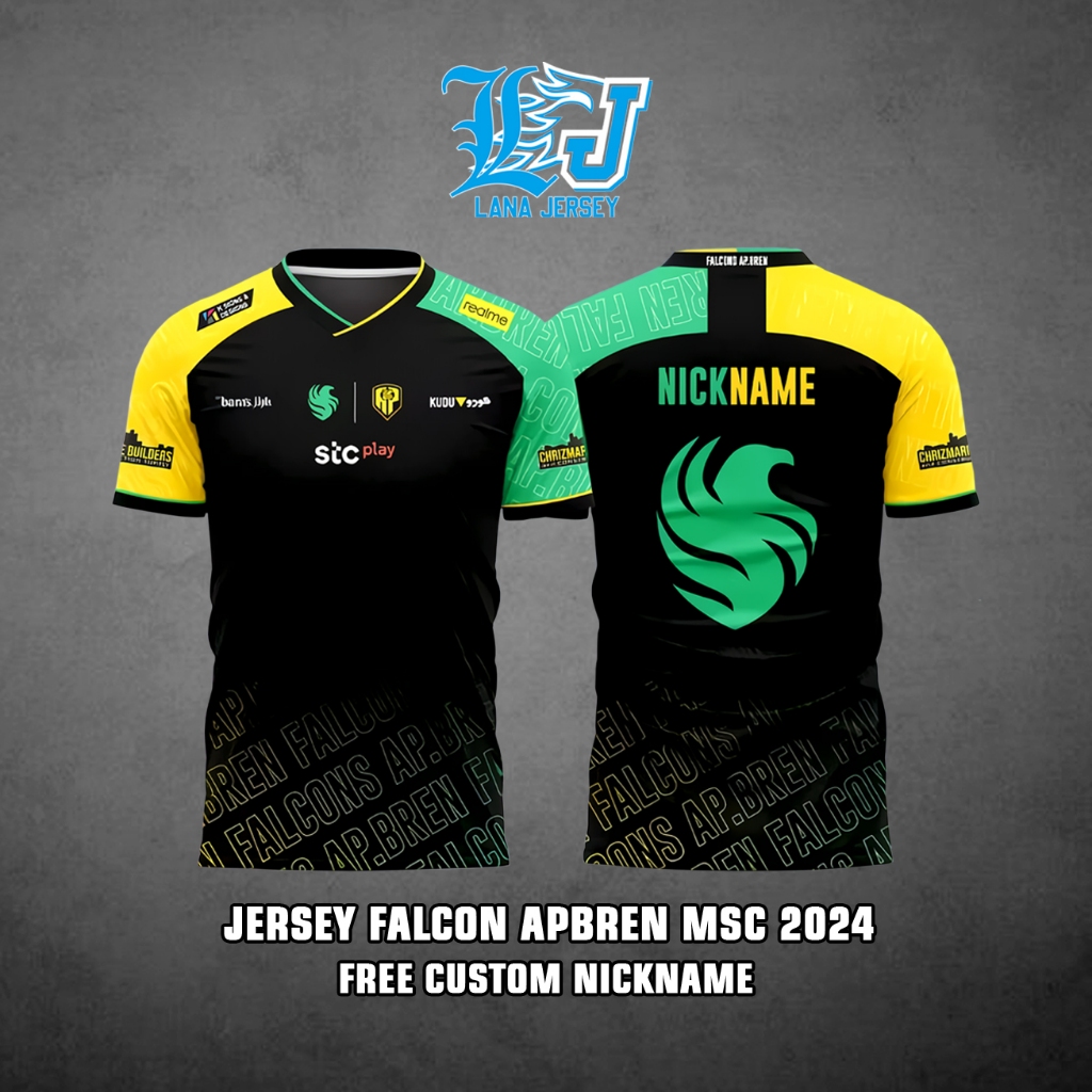 Falcons APBREN 2024 NEW Jersey (free custom nickname) | Shopee Philippines