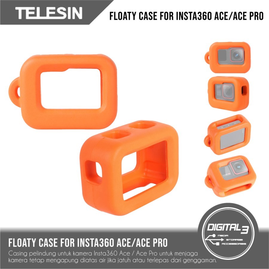 Telesin Floaty Frame Case Waterproof Floating Protective Casing for ...