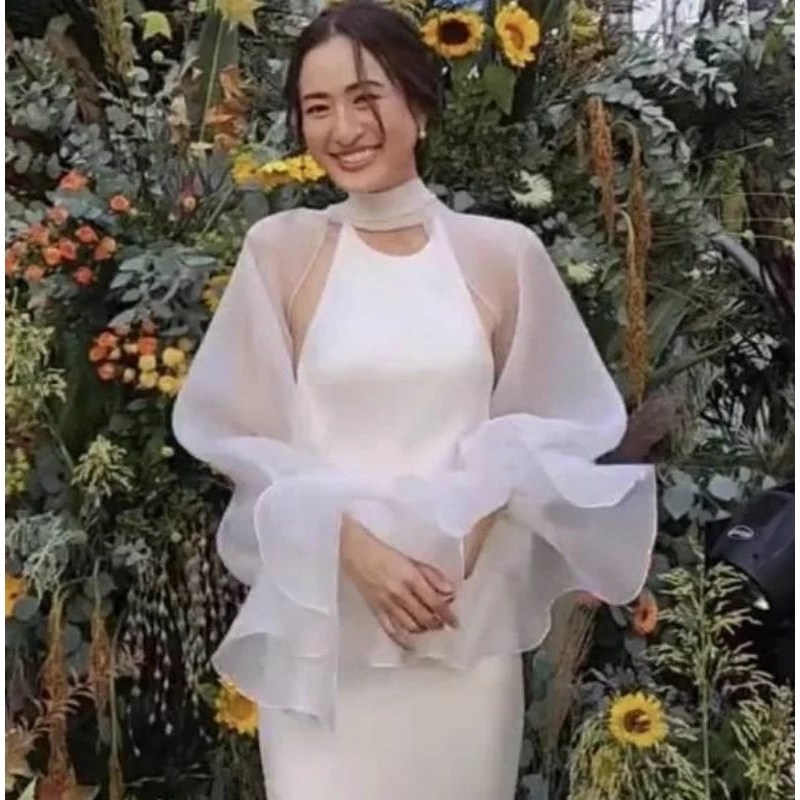 Jenne party Organza Cardigan || Party Cardigan || Wedding cardigan ...