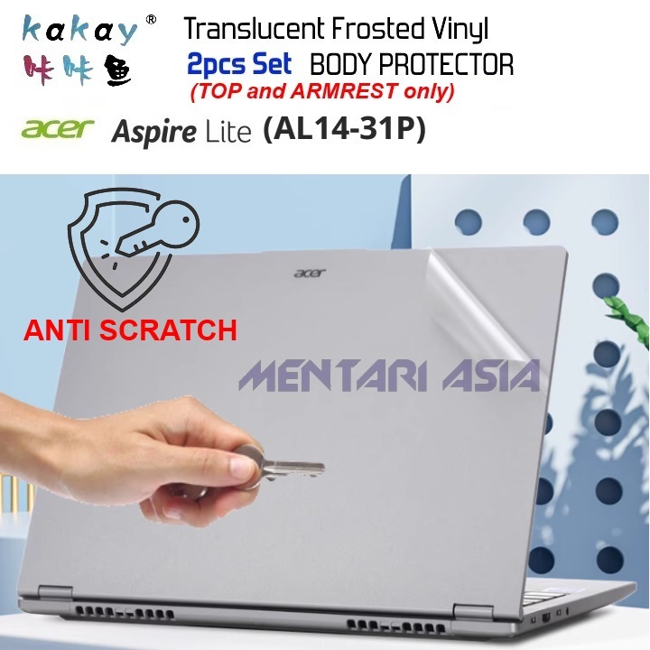 Body Protector ACER Aspire Lite AL14-31P - KAKAY Premium 2-pcs MATTE ...