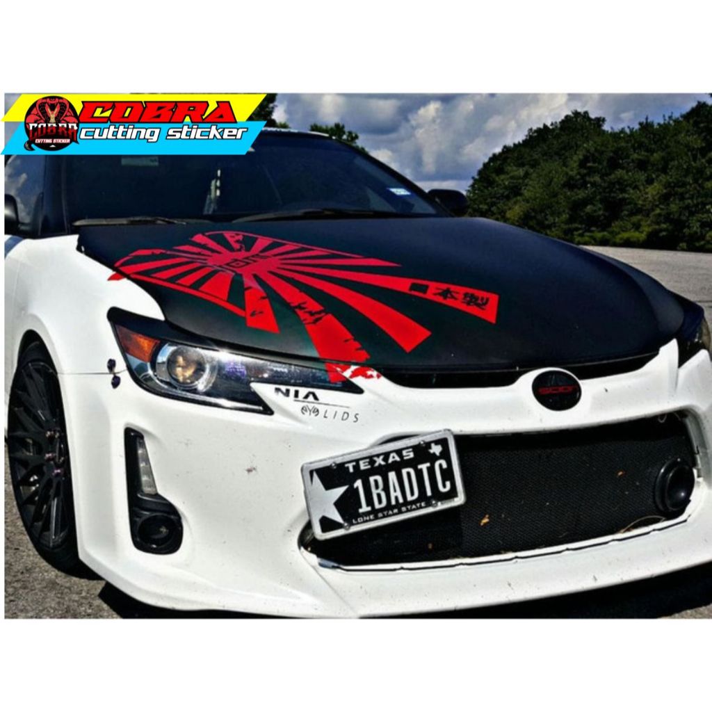 Sticker JDM JAPAN FLAG STICKER JDM CAR HOOD STICKER | Shopee Philippines