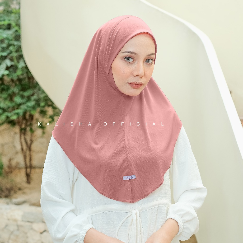 Malaysian Chin Hijab Bergo Malay Size M Zafira Instant Hijab Covering ...