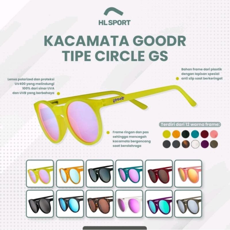 !! Shopee GOODR CIRCLE SPORT RUNNING Glasses POLARIZED UV400 Lenses ...