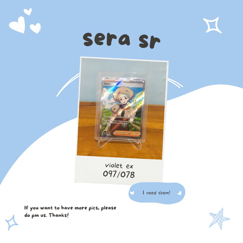 Sera SR SV1V 097/078 Pokemon TCG Indonesia | Shopee Philippines