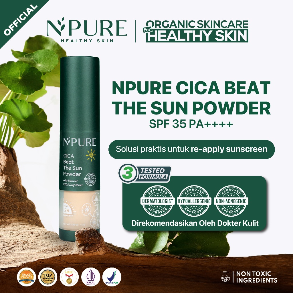 Npure Sunscreen Powder Cica/Beat the Sun Powder/Sunscreen Powder ...