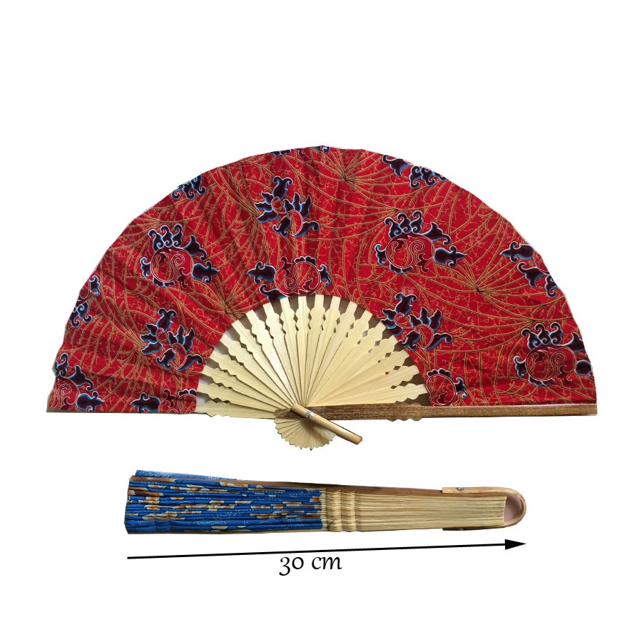 Package Of 100Pcs Wedding Souvenirs Jumbo Batik Fan 30cm Jumbo Batik ...