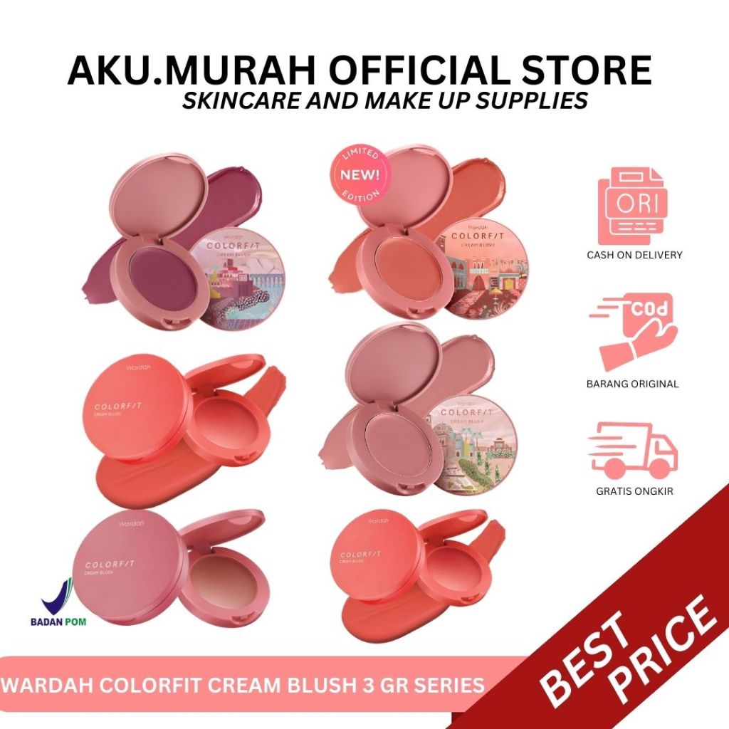 WARDAH COLORFIT CREAM BLUSH 3 GR SERIES | LIGHT FORMULA & ITS TEXTURE ...