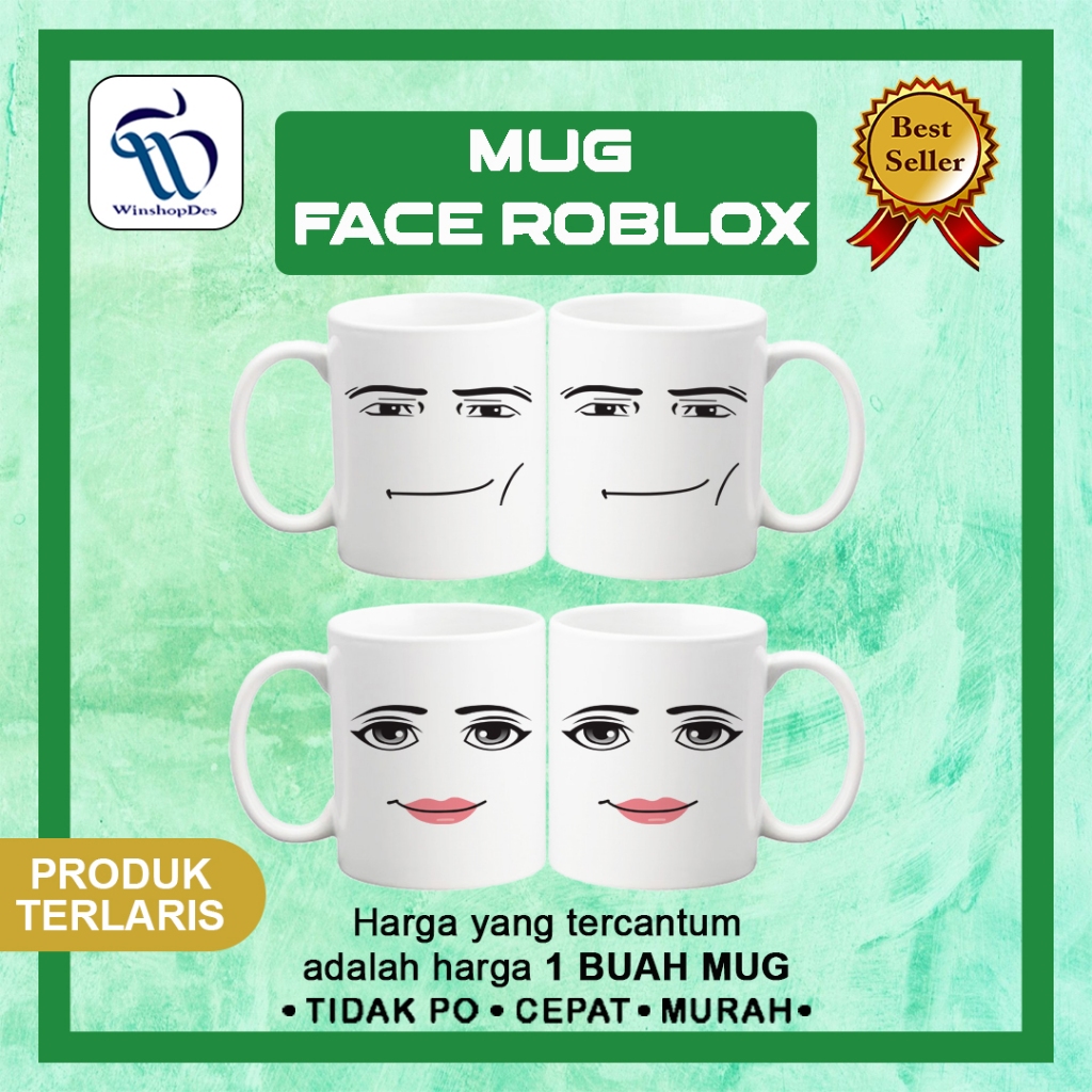 Mug MAN FACE/WOMAN FACE/ROBLOX FACE/MUG ROBLOX/MUG WOMAN/MUG FACE ...