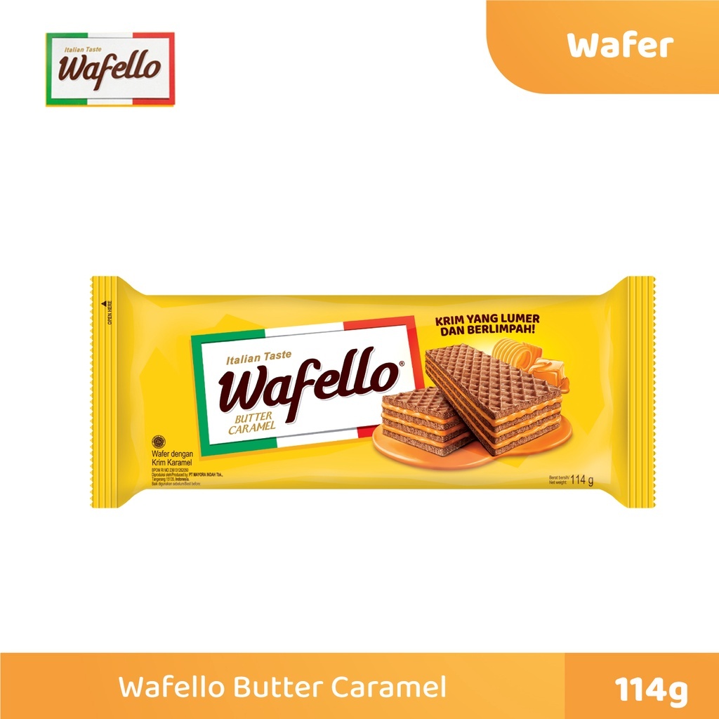 Roma Wafello Wafer with Caramel Butter 114gr | Shopee Philippines