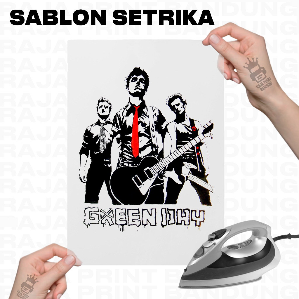 Sablon Iron Unit A3 DTF Sticker Kaos Ready To Press Ready To Iron GREEN ...